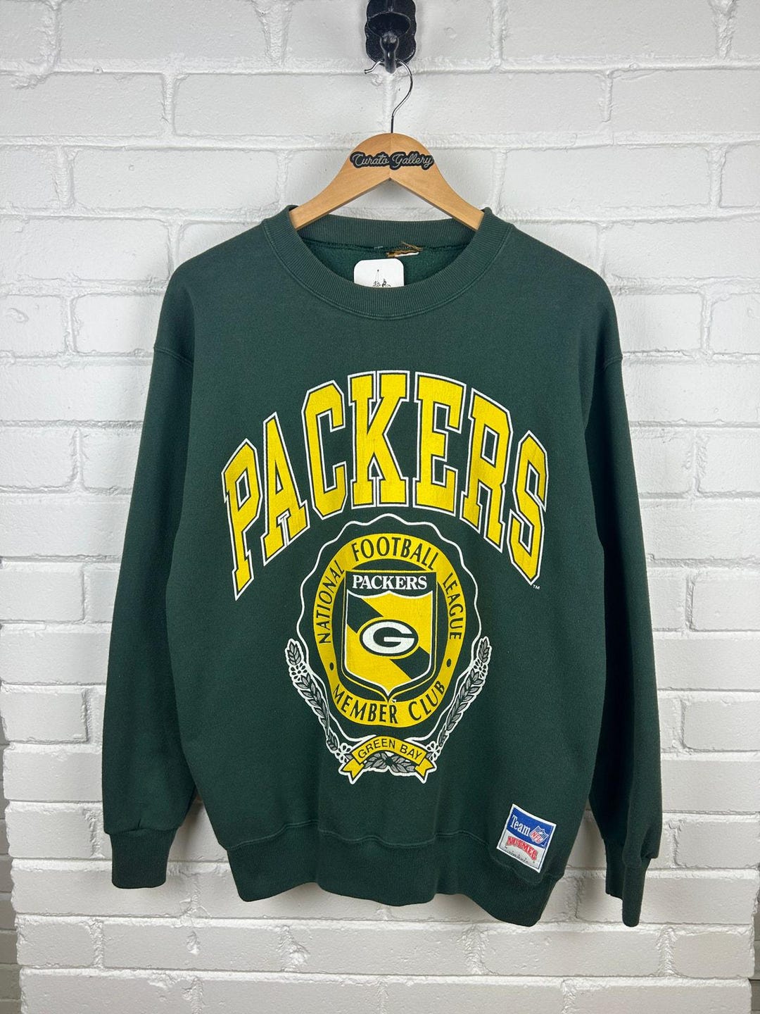 Vintage 90s Green Bay Packers NFL Crest Graphic Nutmeg Sweatshirt L - Etsy
