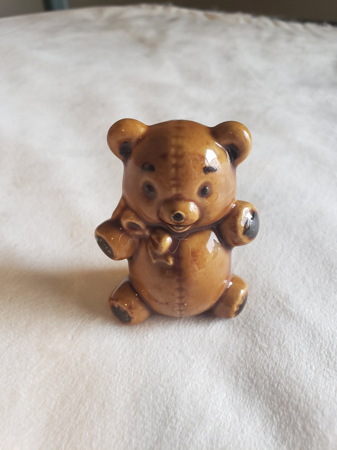 Vintage Ceramic Bear Figurine by Duncan Enterprises- 1976 - Etsy