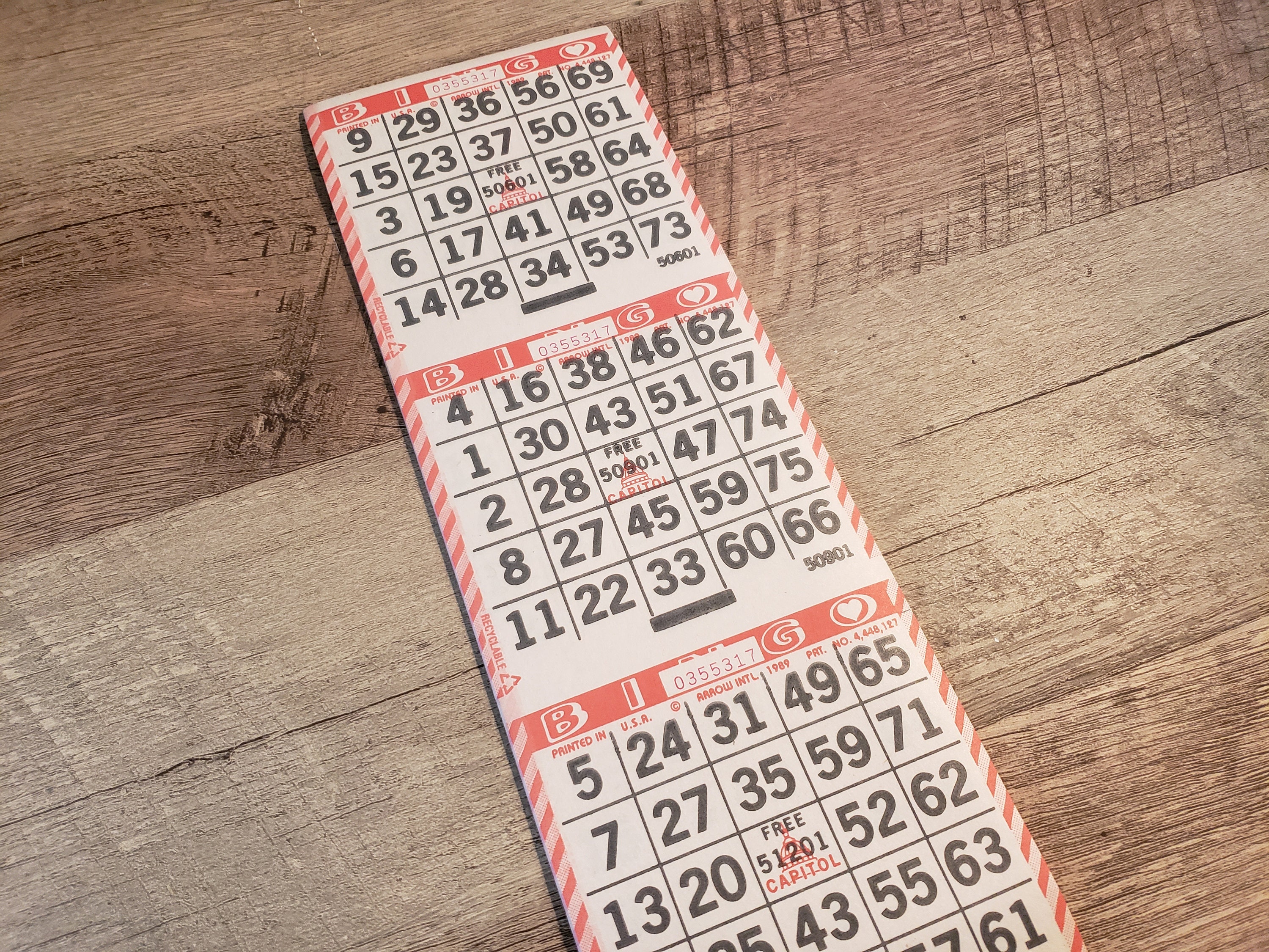 Vintage 75ct Bingo Paper Tear Pad 25 Pages, 75 Bingo Cards-nos - Etsy