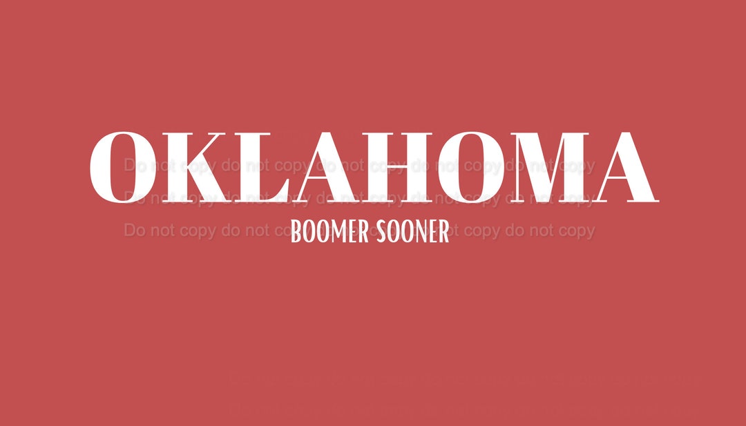 Oklahoma Png Design for T-shirts Oklahoma Png Sooners Png Boomer Sooner ...