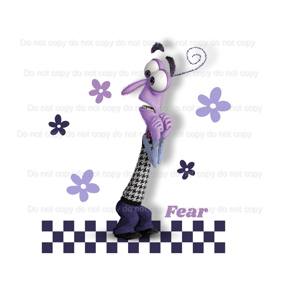 Fear Png Fear Inside Out Png Design for Tshirts Inside Out Character ...