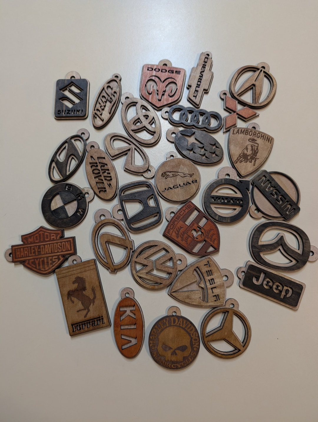 Laser Cut 29 Vehicle Logo Keychain Vectors DXF SVG - Etsy