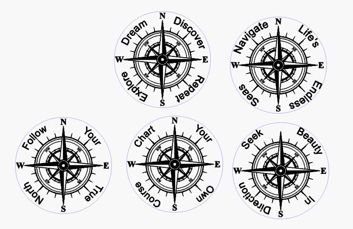 Compass Token DXF SVG Files, Vector Files for Wood Laser Cutting - Etsy