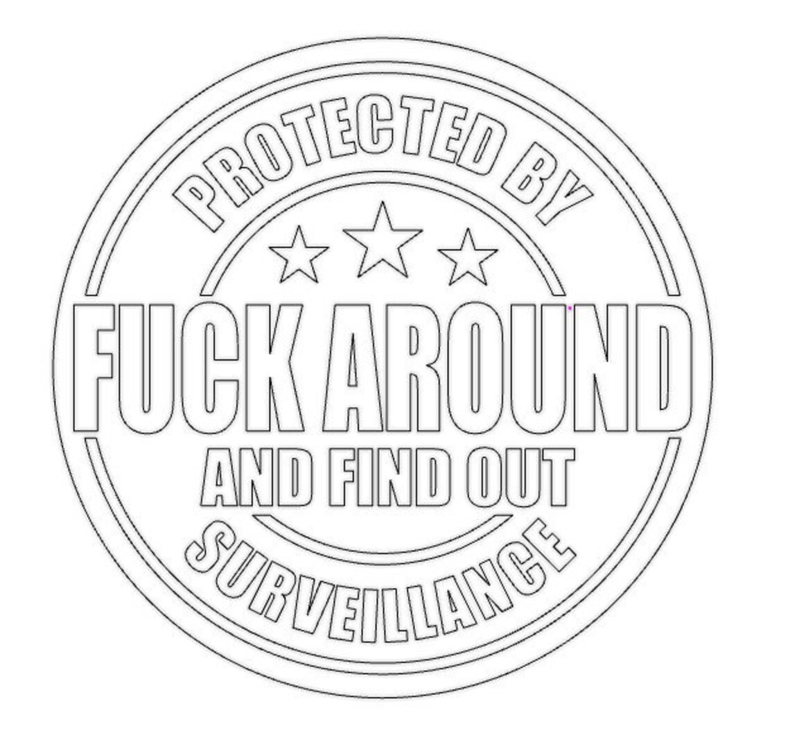 FAFO Svg Dxf Files, Vector Files for Wood Laser Cutting - Etsy