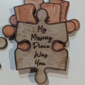 Puzzle Piece Loving Message 2 Styles DXF SVG Files, Vector Files for ...