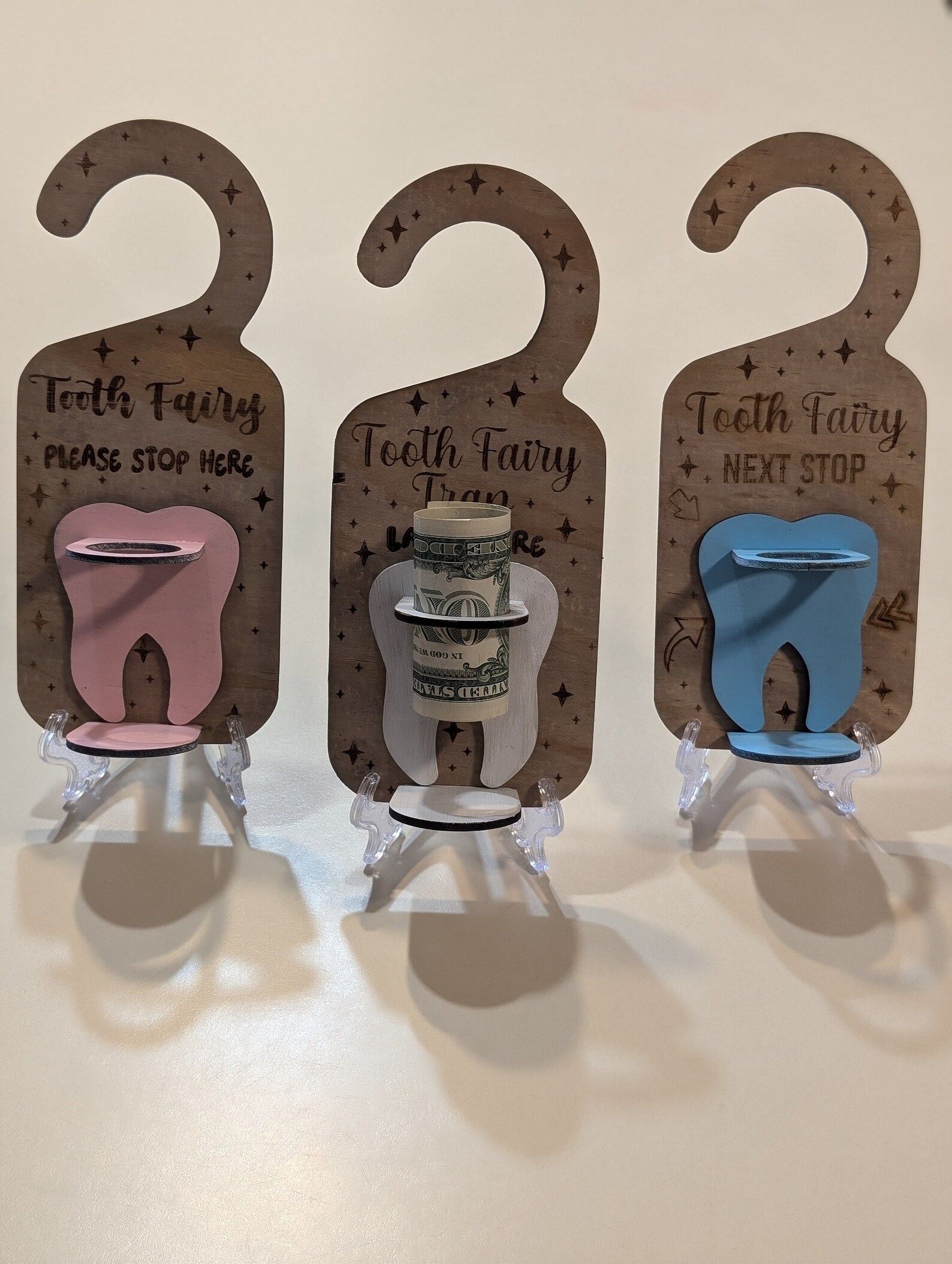 Tooth Fairy Door Hanger Money/ Tooth Holder 3 Designs DXF SVG Files ...