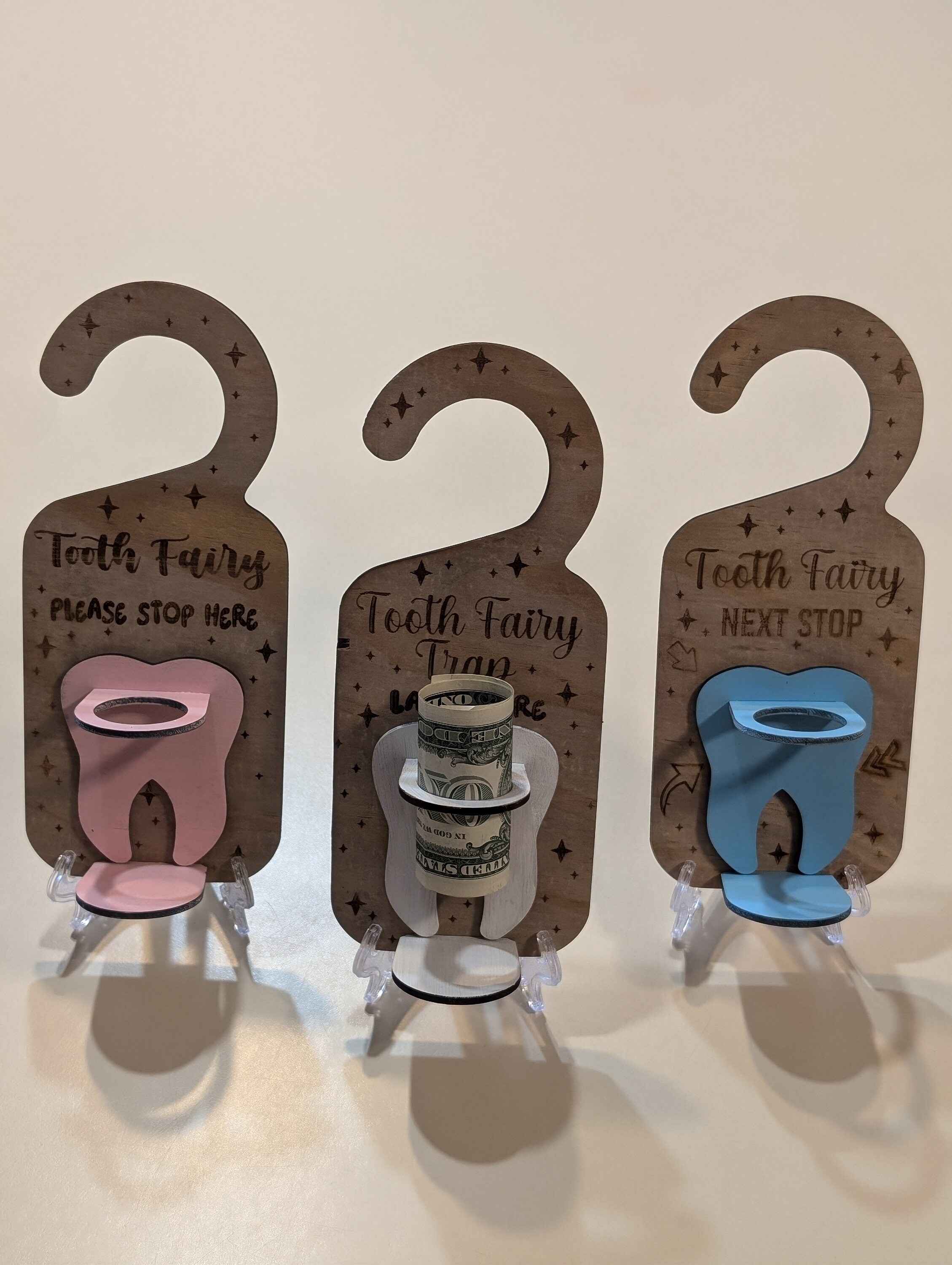 Tooth Fairy Door Hanger Money/ Tooth Holder 3 Designs DXF SVG Files ...