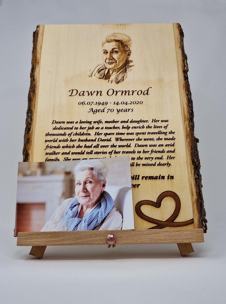 Memorial Plaque, Photo Memorial Plaque, Engraved Memorial, Engraved ...