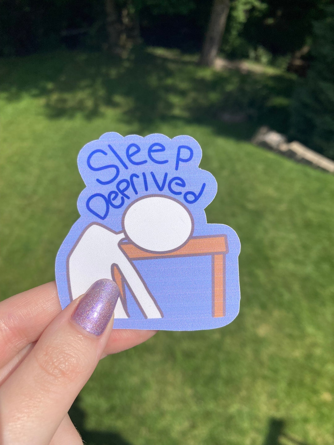 Sleep Deprived Sticker! - Waterproof - Etsy