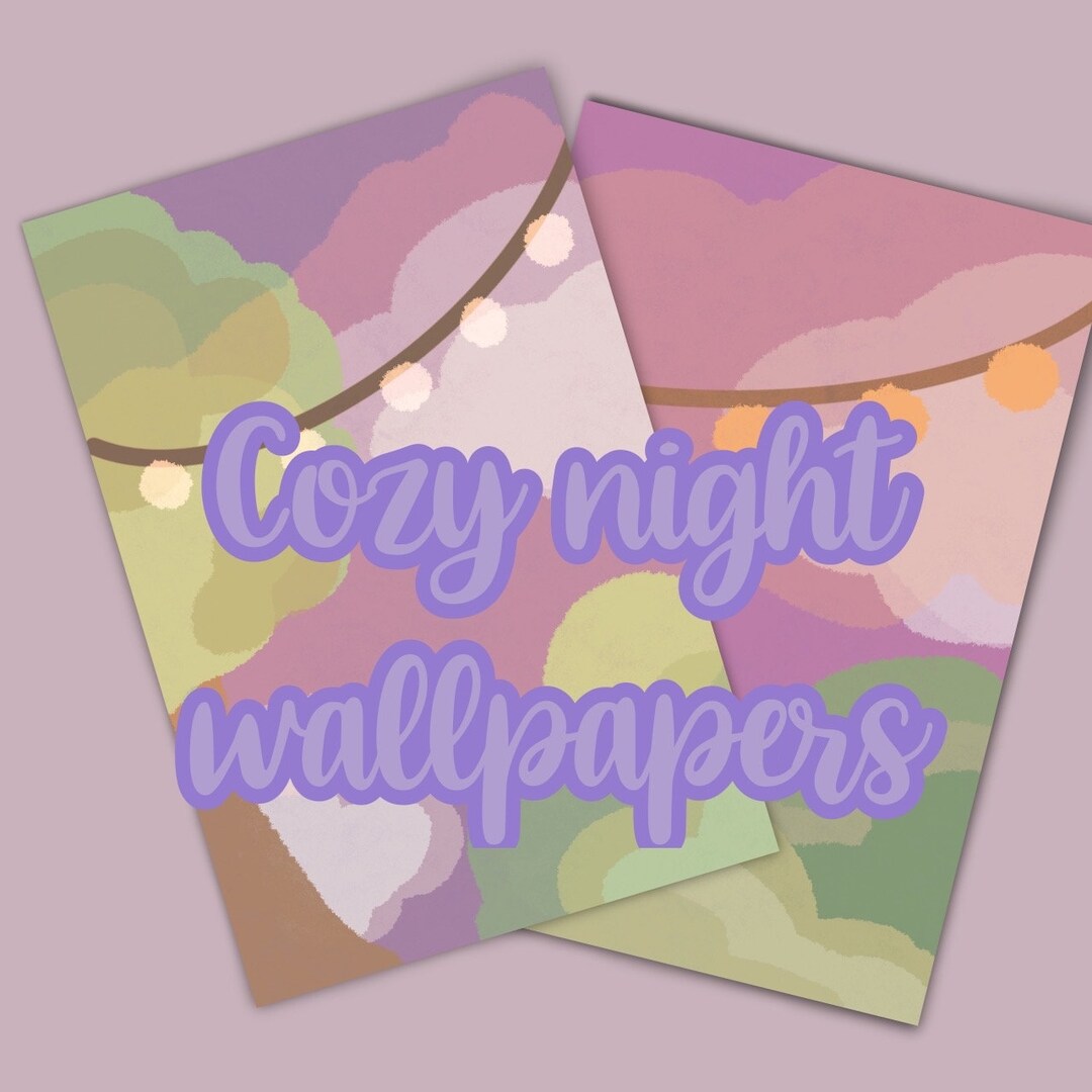 Cozy Night Wallpaper and Lockscreen Digital Download. - Etsy