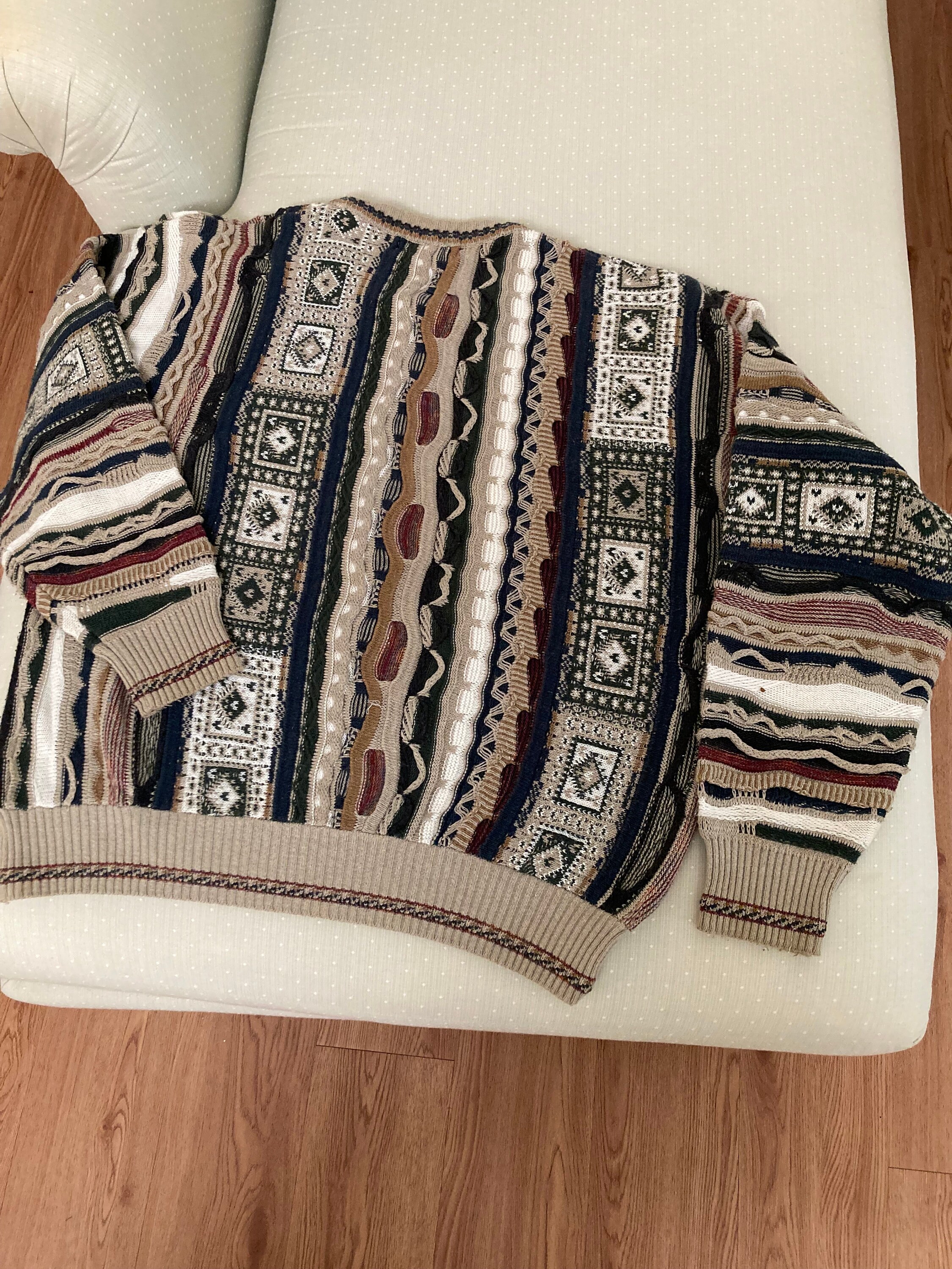 1990's Murano Mens Coogi Inspired Cosby Style Sweater Size M - Etsy