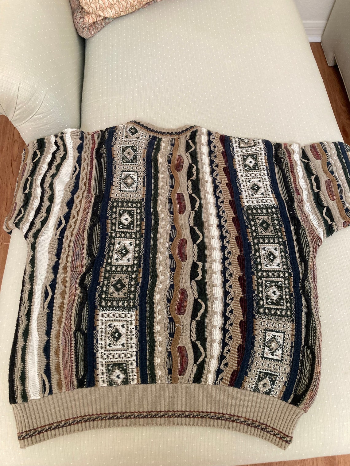 1990's Murano Mens Coogi Inspired Cosby Style Sweater Size M - Etsy