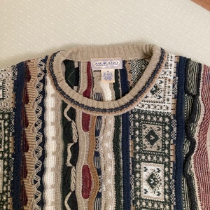 1990's Murano Mens Coogi Inspired Cosby Style Sweater Size M - Etsy