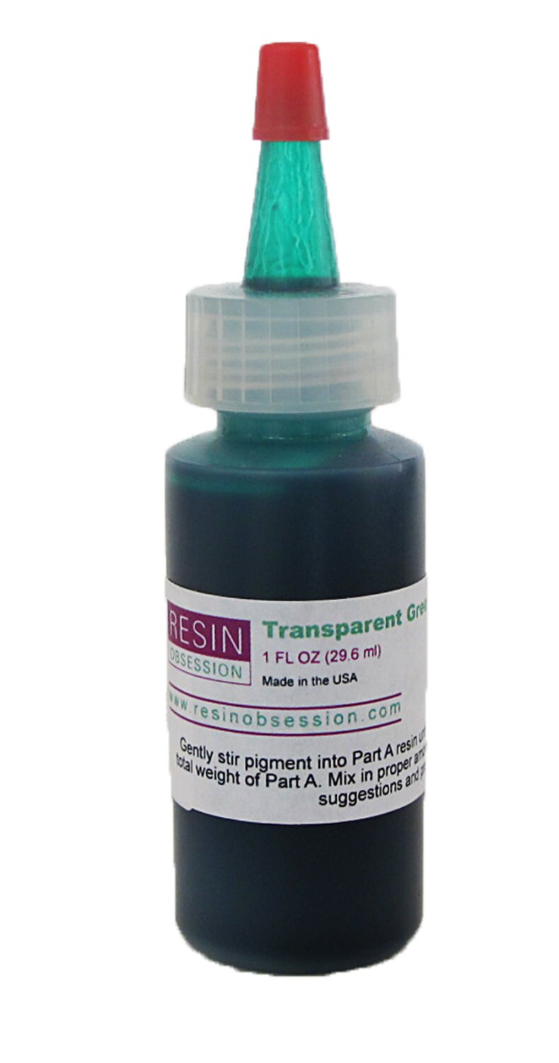 Sculpting & Forming Resin Obsession transparent green color pigment for ...