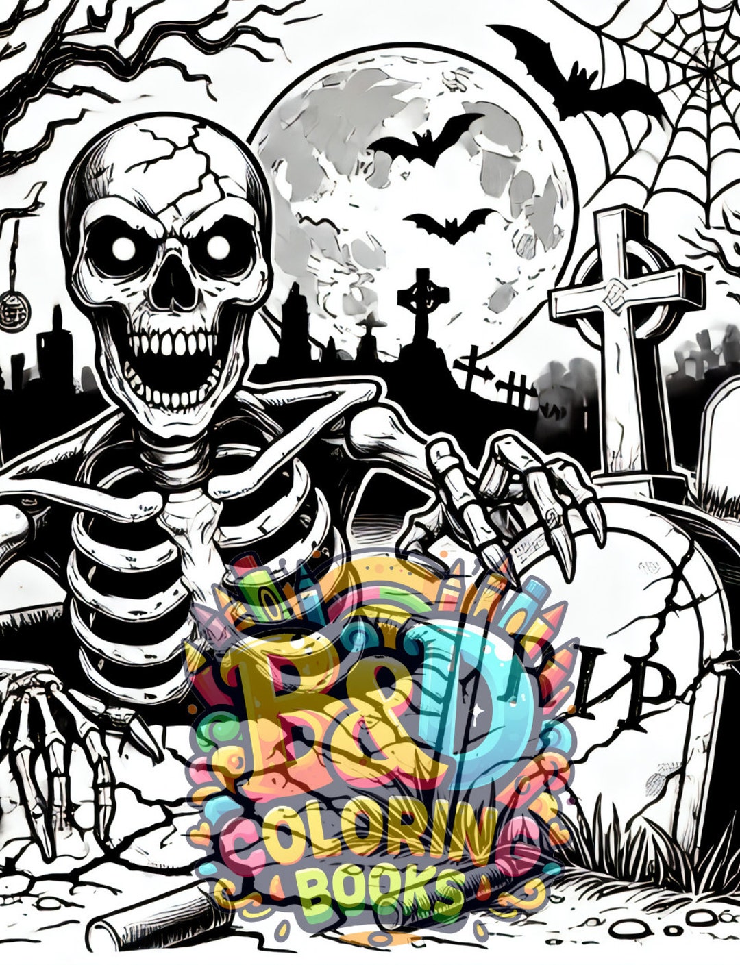 Wicked Nightmares | Single Halloween Coloring Page | 5 | Creepy and ...