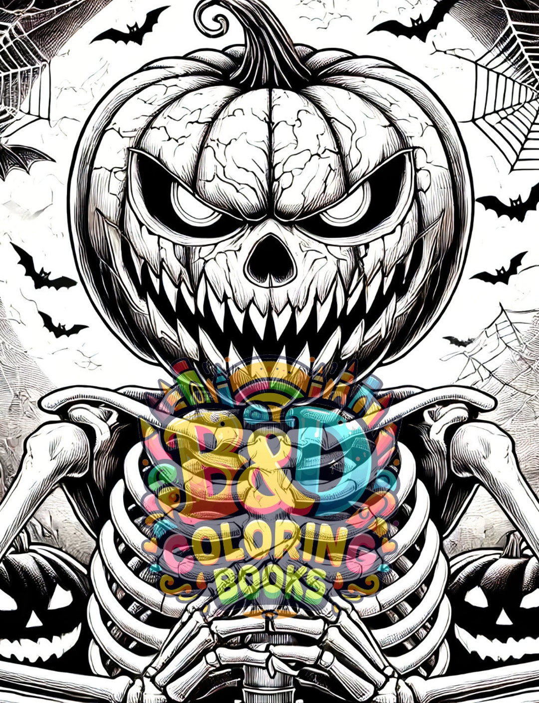 Wicked Nightmares Single Halloween Coloring Page 6 Creepy and Spooky ...