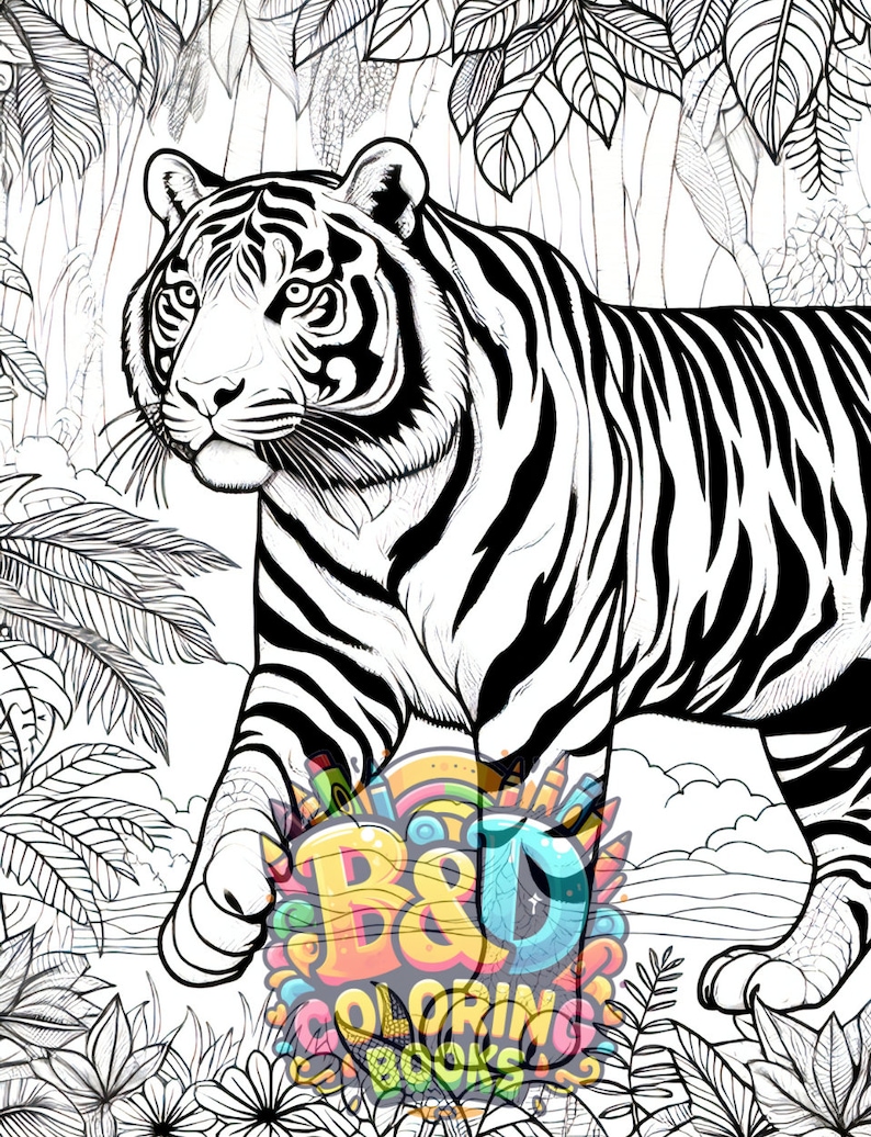 Bundle 1 Wild Cats Coloring Fierce and Beautiful Art Majestic Cat ...