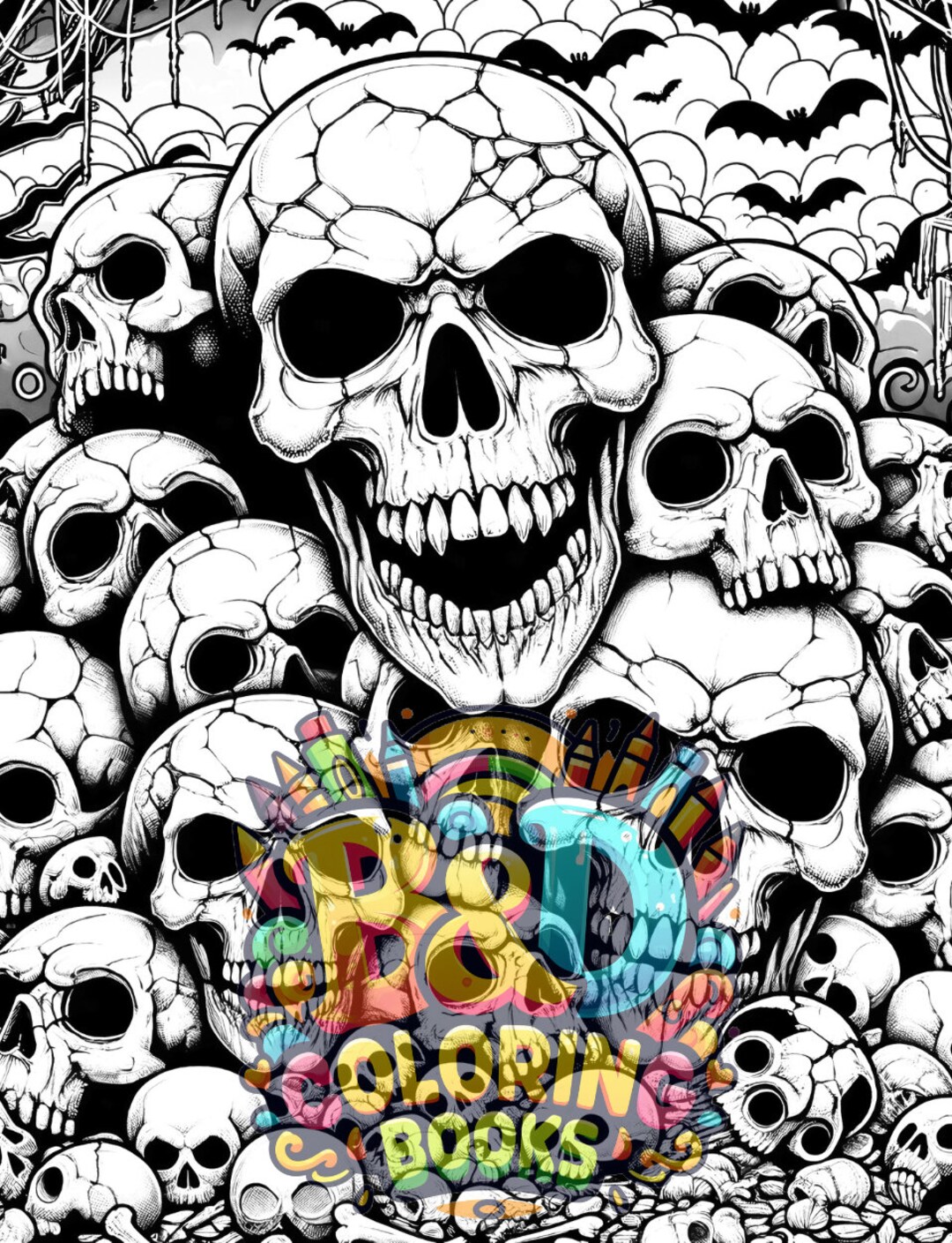 Wicked Nightmares | Single Halloween Coloring Page | 3 | Creepy and ...