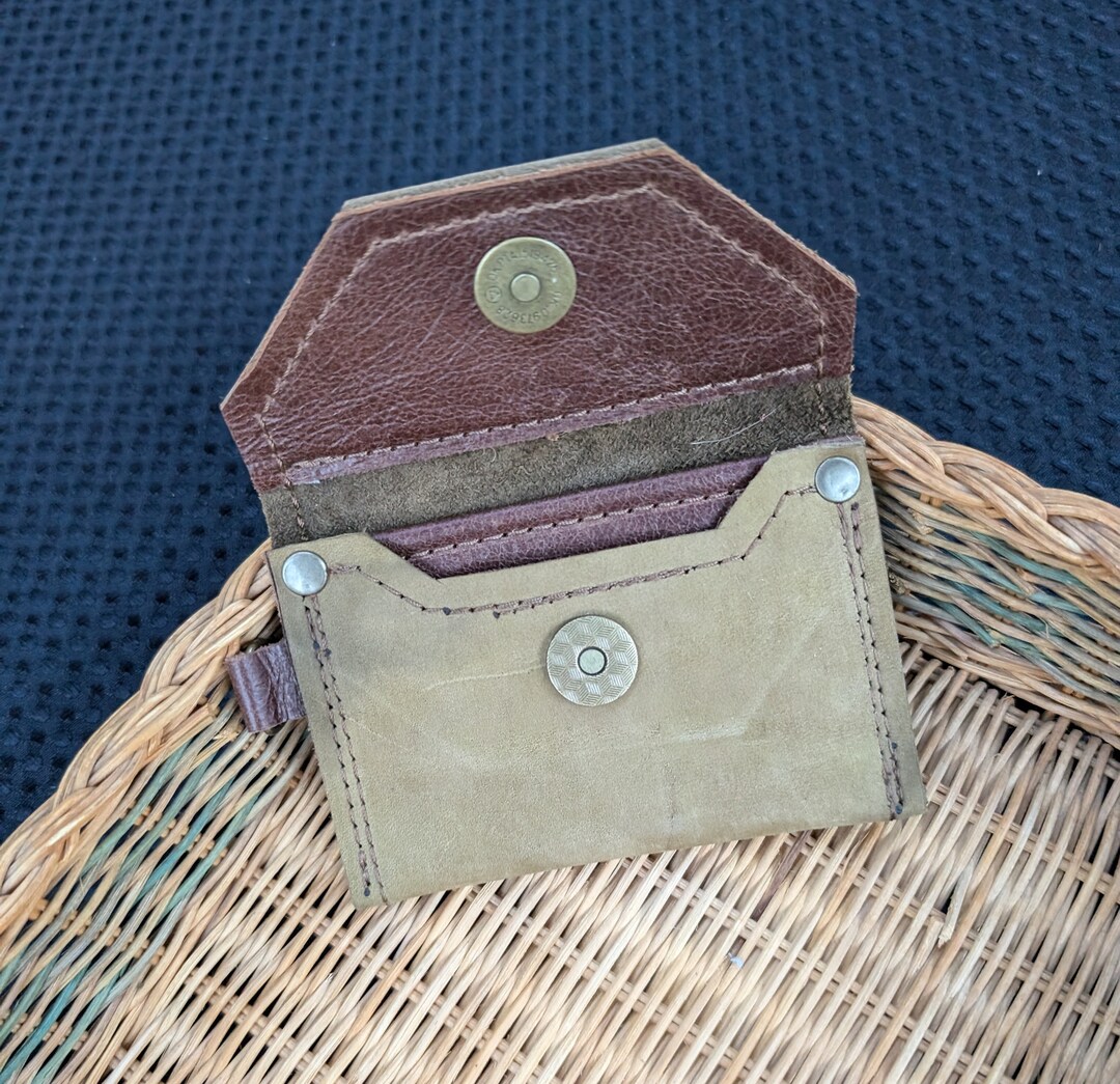 Brown Magnet Close Wallet - Etsy
