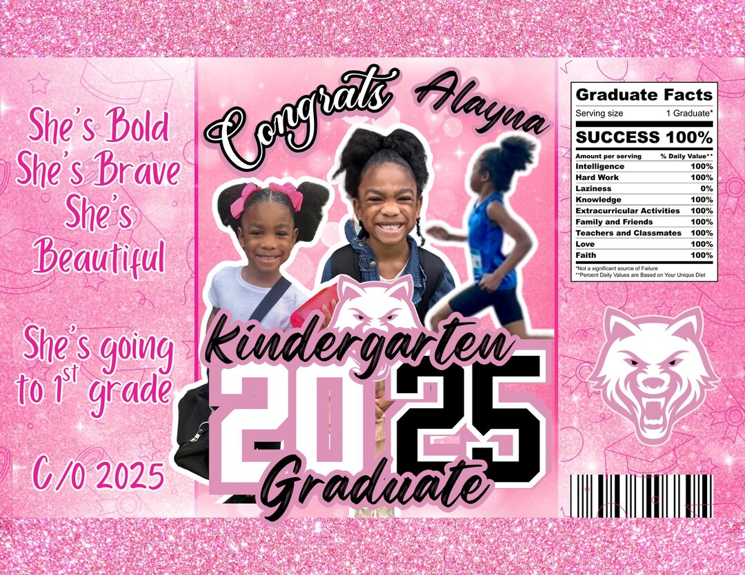 Class of 2025 Fully Editable Chip Bag - Etsy