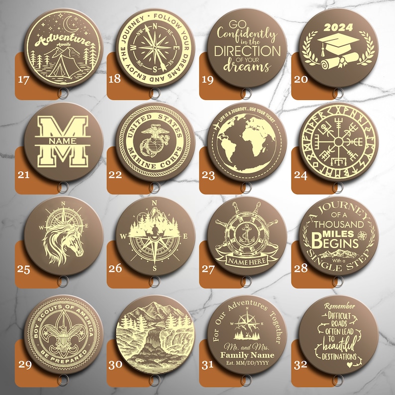 Nordic Compass, Viking Vegvisir Engraved Compass,norse Mythology ...