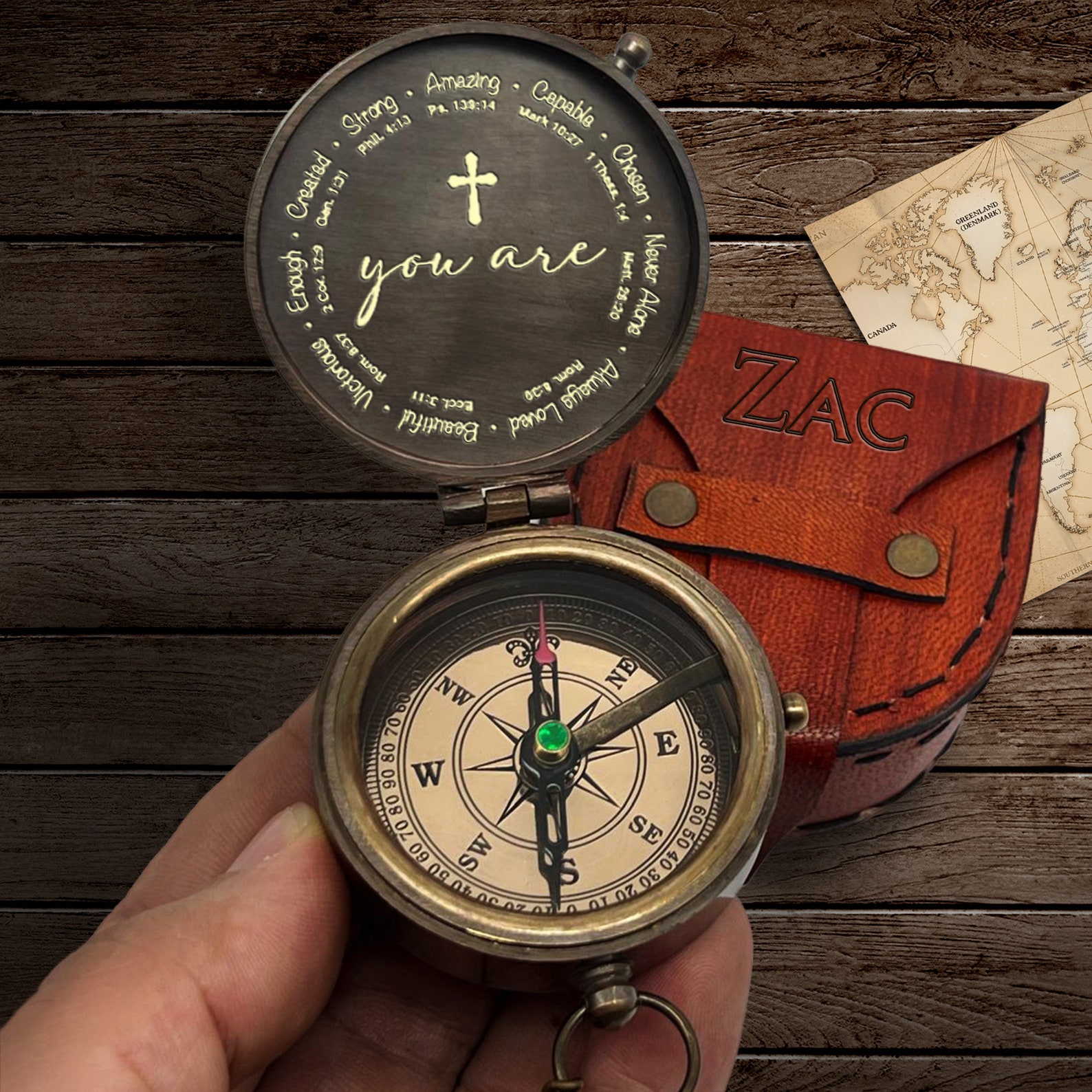 Nordic Compass, Viking Vegvisir Engraved Compass,norse Mythology ...