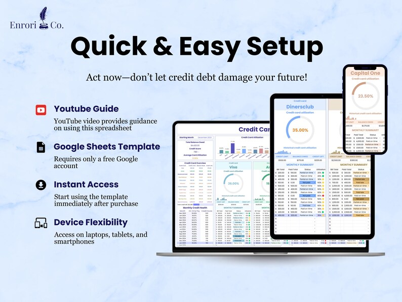 Credit Card Tracker, Credit Card Payoff Planner, Credit Score, Credit ...