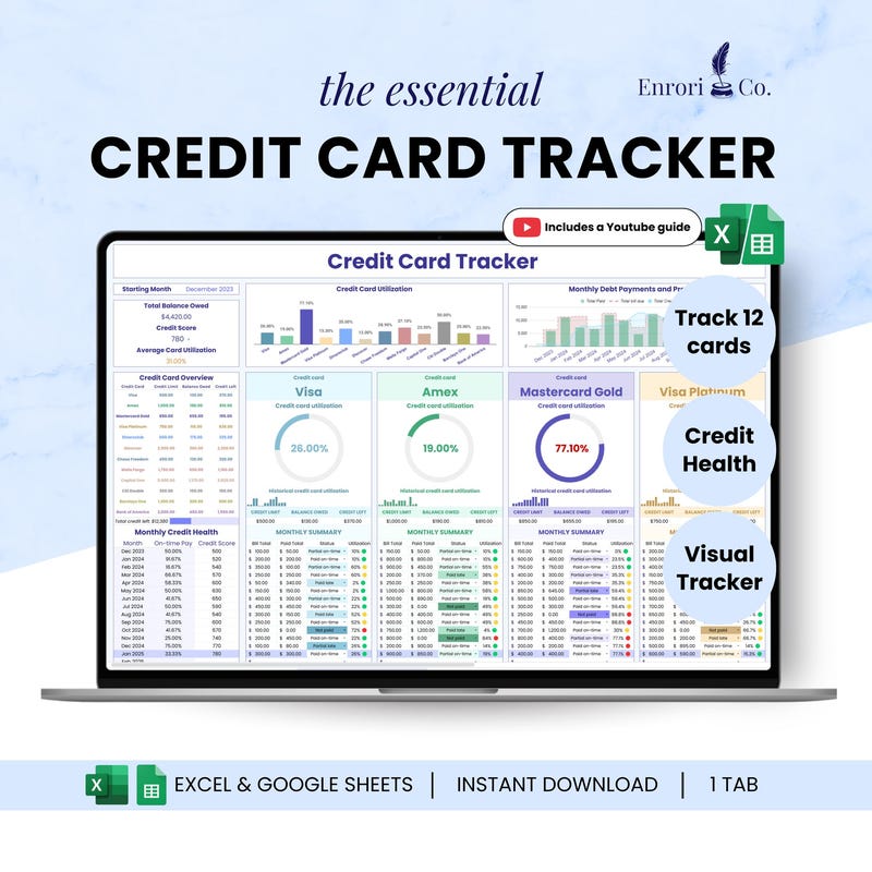 Credit Card Debt Sheets - Etsy