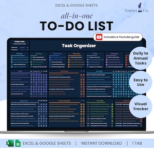 To Do List, Task Tracker, Daily Weekly Planner, Daily Schedule, Monthly ...