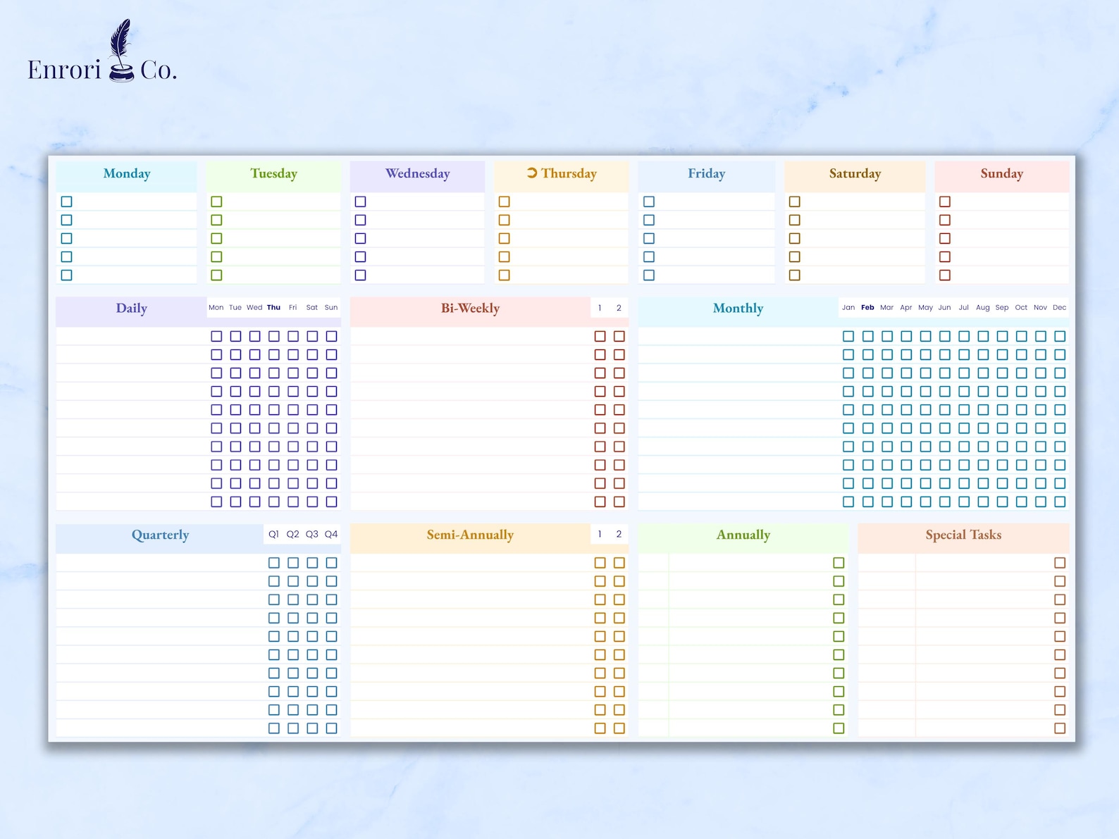 To Do List, Task Tracker, Daily Weekly Planner, Daily Schedule, Monthly ...