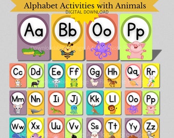 Color Activity With Animals, Fine Motor Skills, Homeschool Worksheet ...
