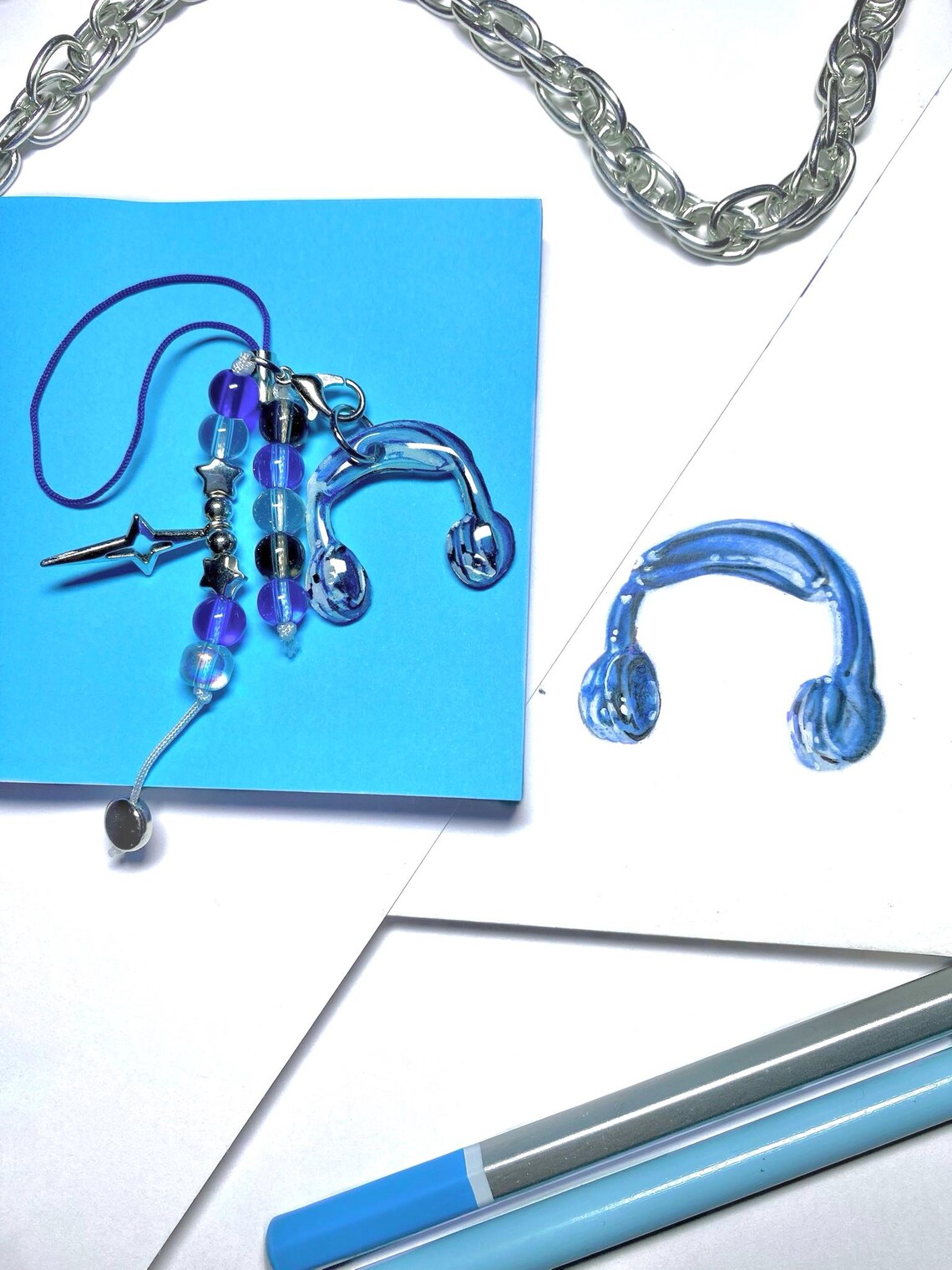 Headphone Keychain, Phone Strap - Etsy