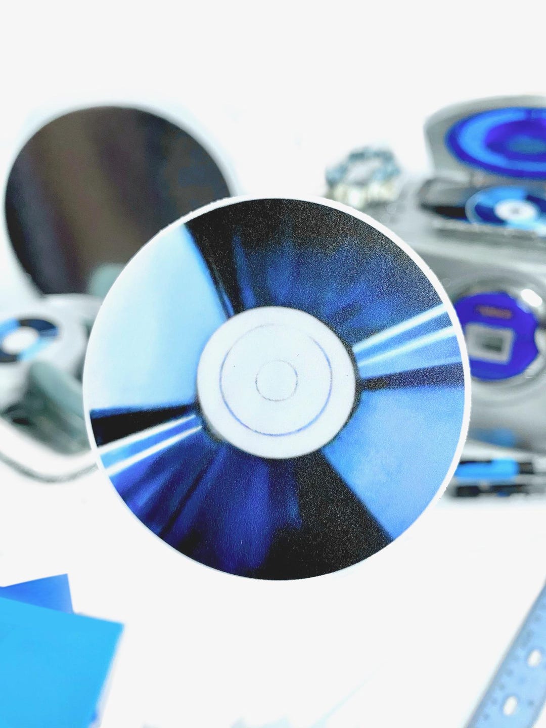 Cyber CD, Vinyl Sticker - Etsy