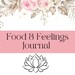 Food & Feelings Workbook - Etsy