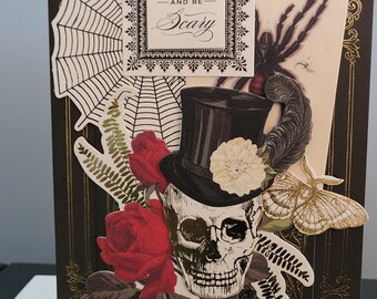 Spooky Vintage Halloween Card - Etsy