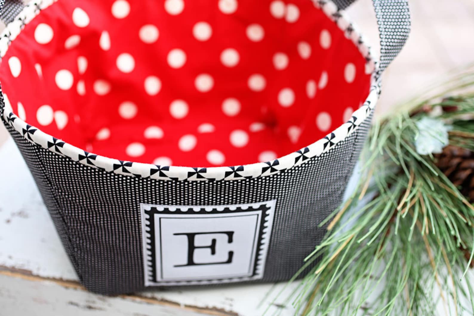 Monogram Basket Download Pattern | Etsy