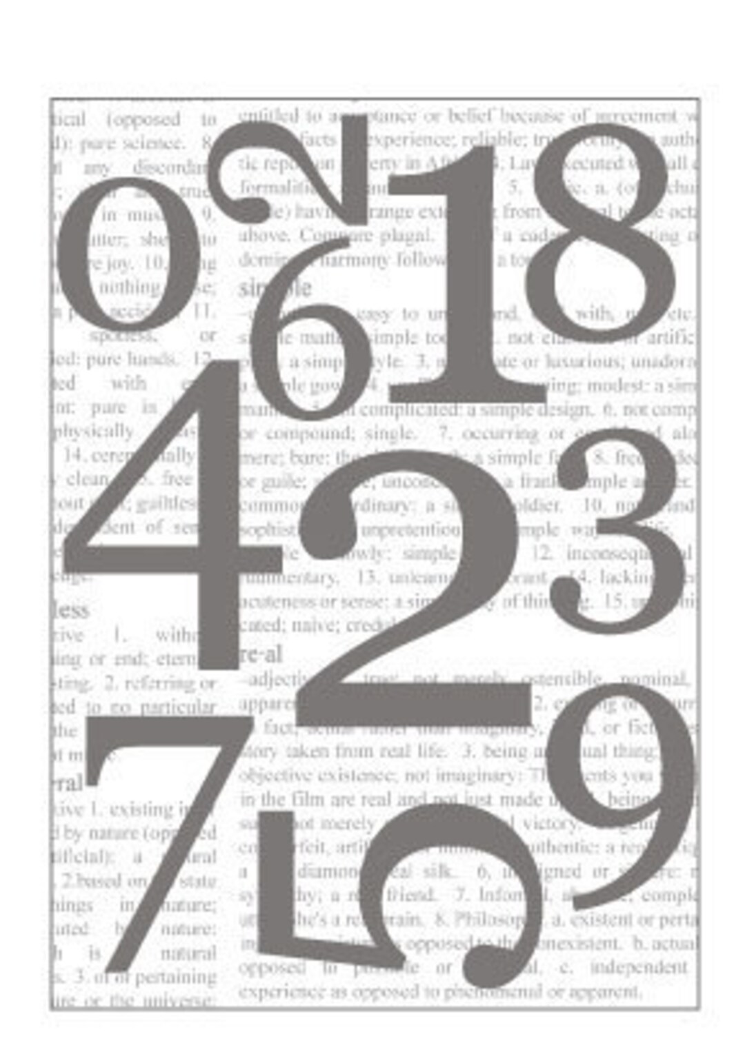 Number Label - Etsy