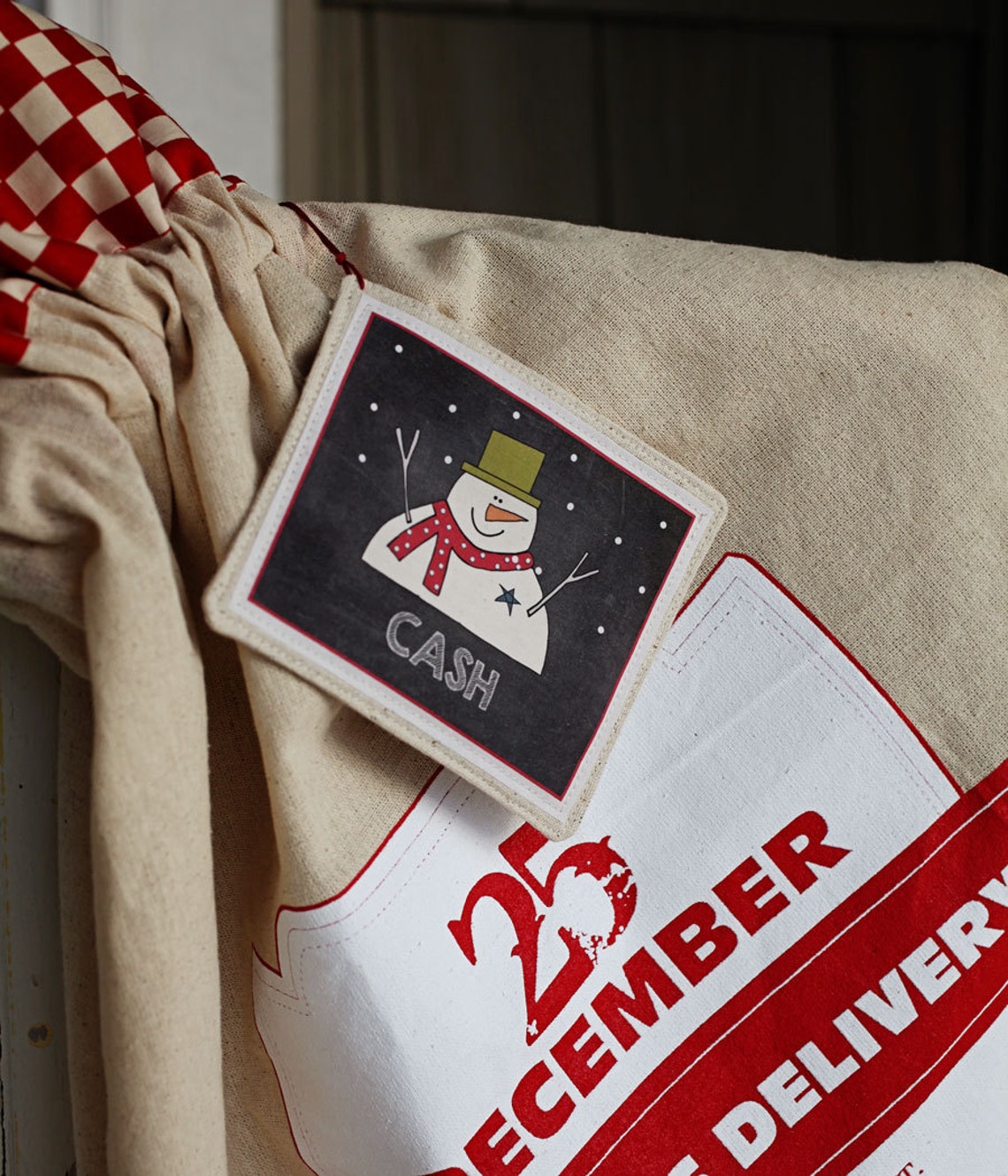 Snowman Label - Etsy