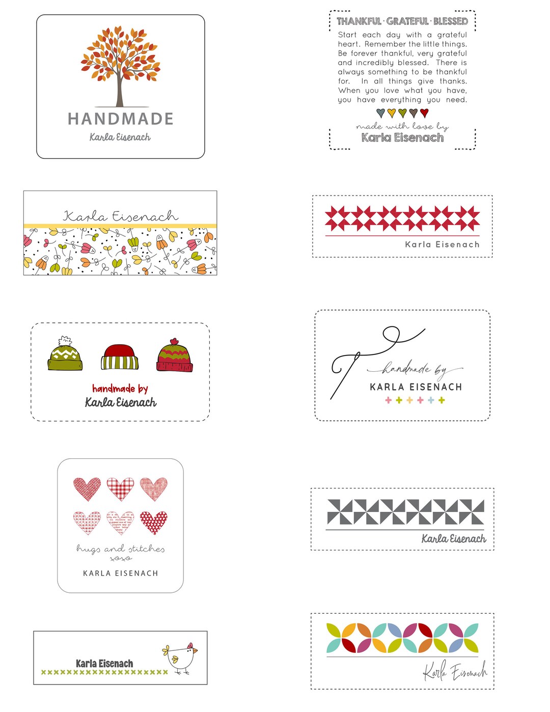 Personalized Labels - Sampler Pack #3 - Etsy