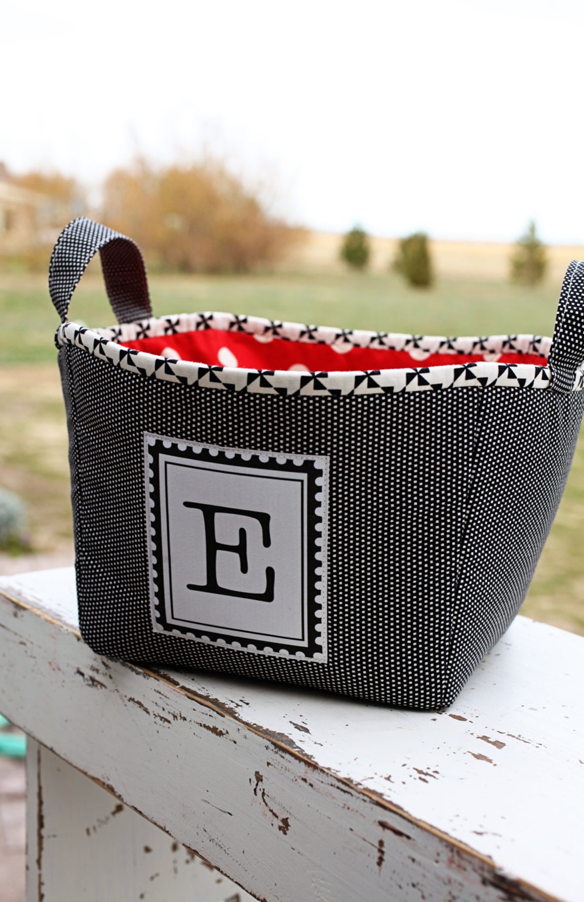 Monogram Basket Download Pattern | Etsy