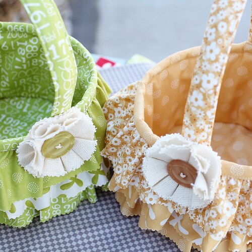 Ruffle Easter Basket Download Pattern - Etsy