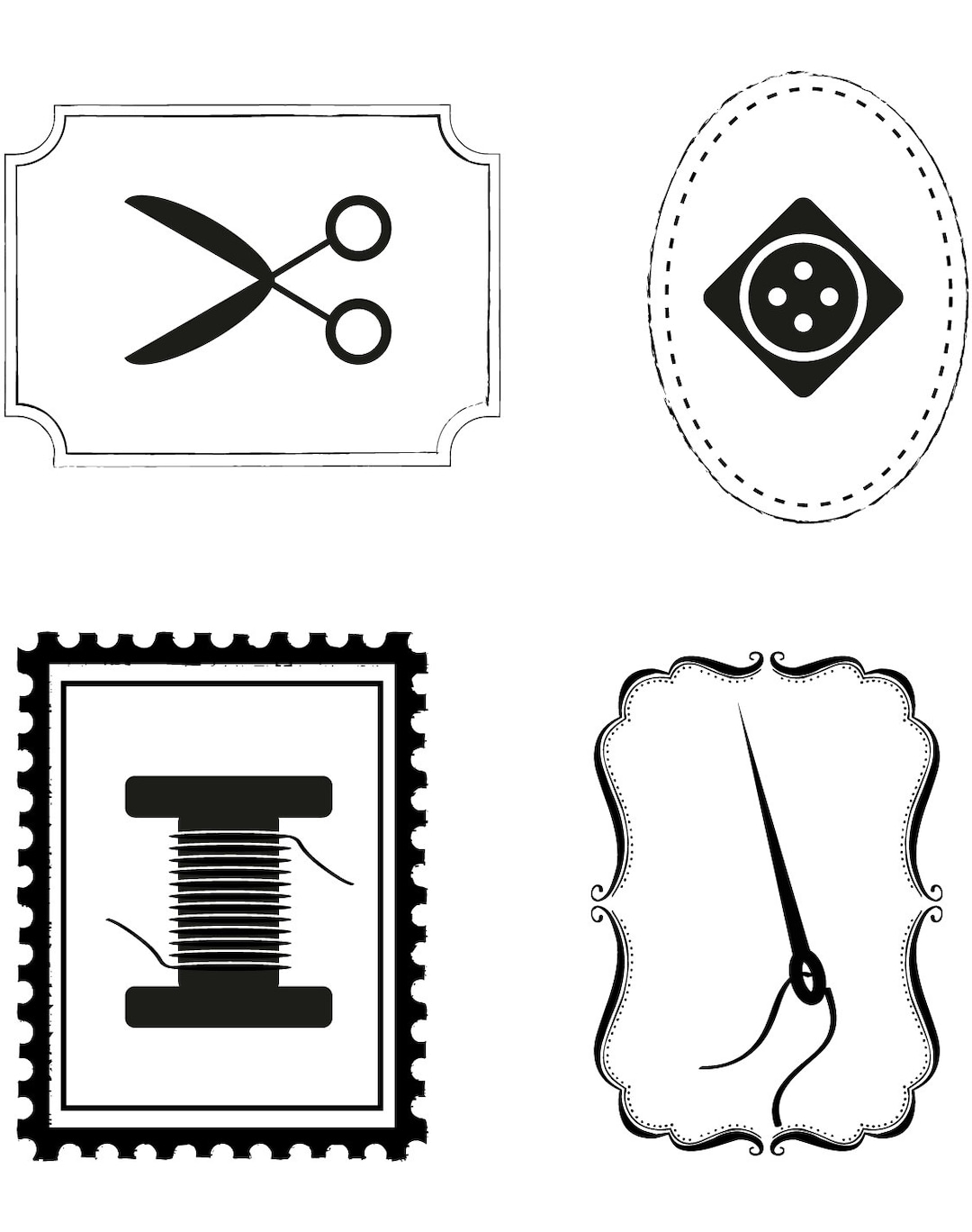 Mini Sewing Kit Label - Etsy