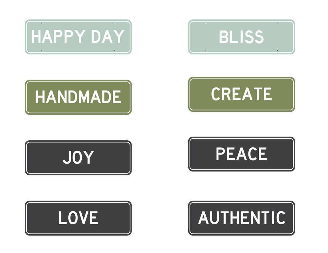 Mini Main Street Labels - Etsy