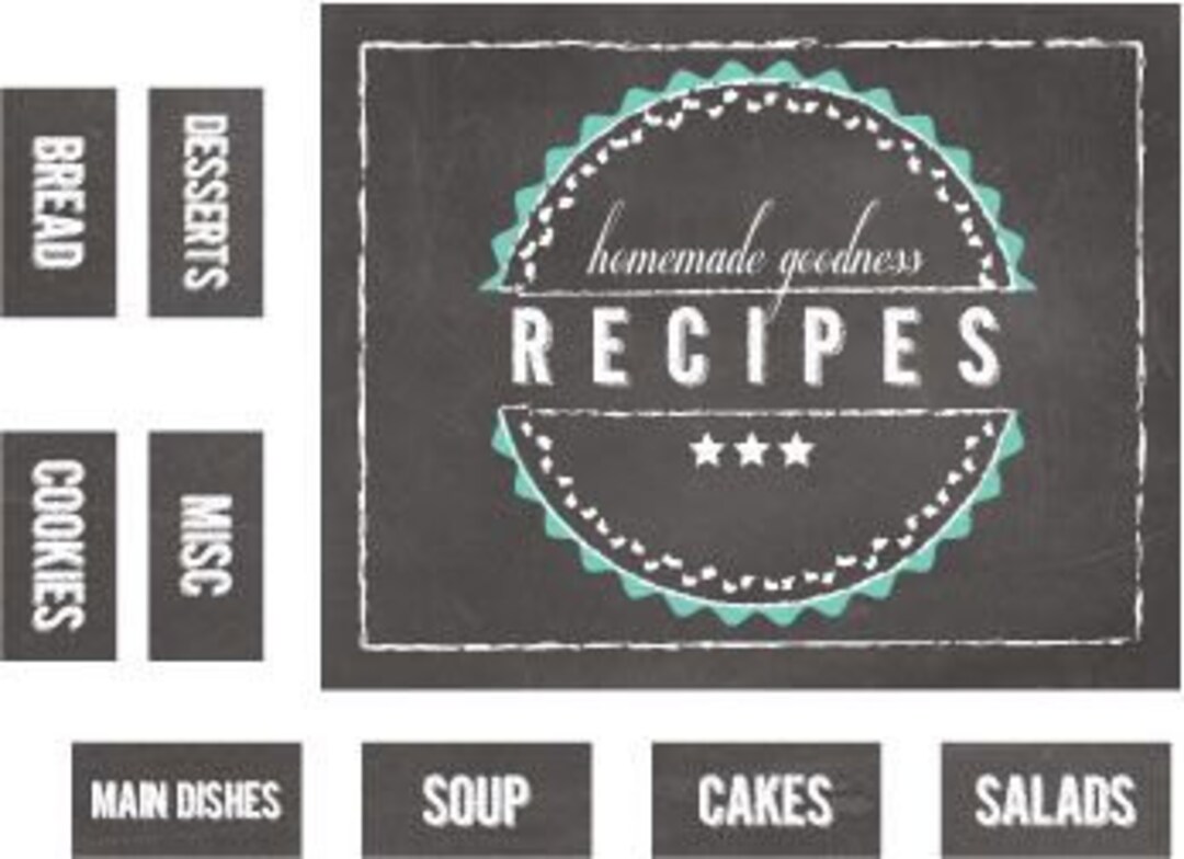 Iron on Label - Recipe - Etsy