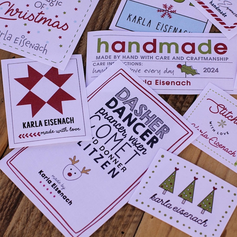 Christmas Labels 2024 - Etsy