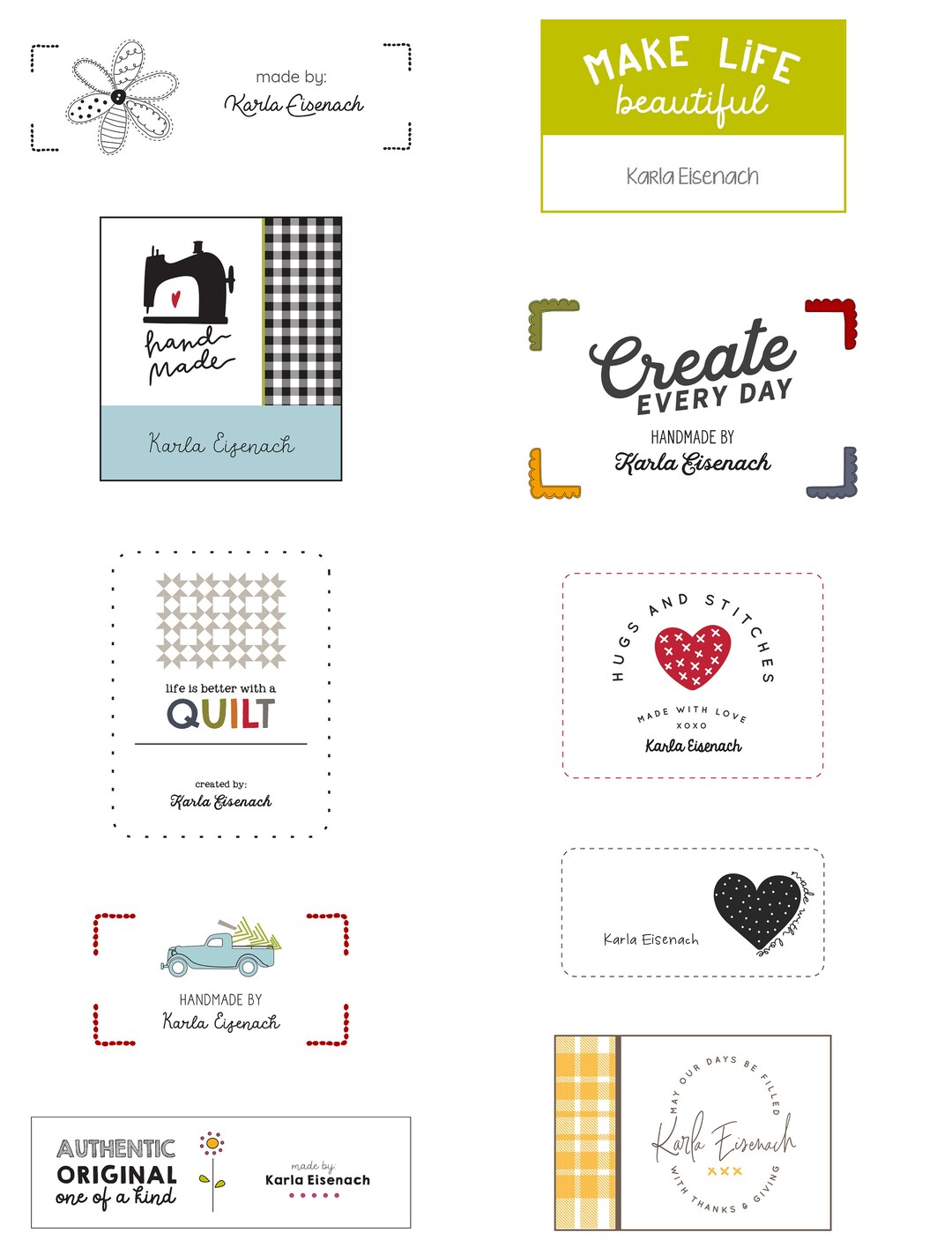 Personalized Labels - Sampler Pack #5 - Etsy