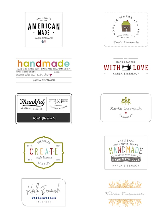 Personalized Labels Sampler Pack 2 - Etsy