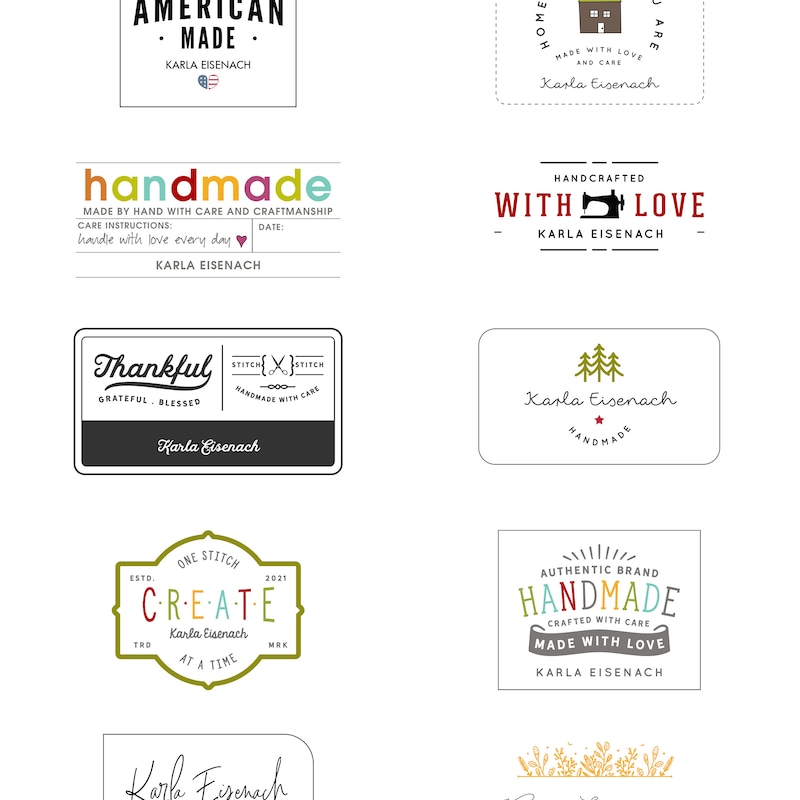 Handmade Labels - Etsy