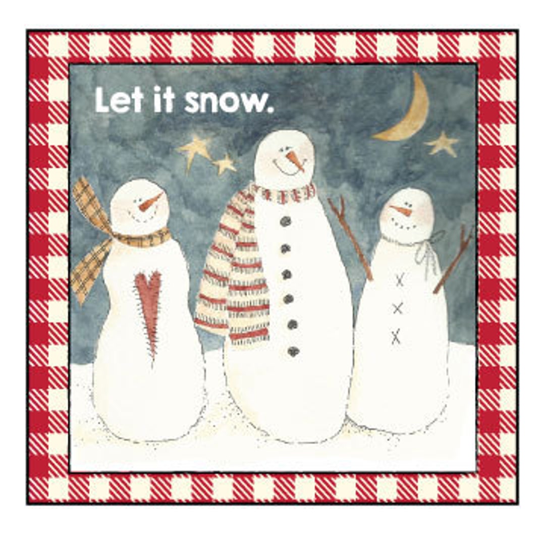 Let It Snow Label - Etsy