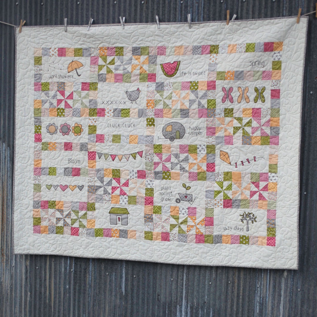 Hello Spring Quilt Pattern - Etsy